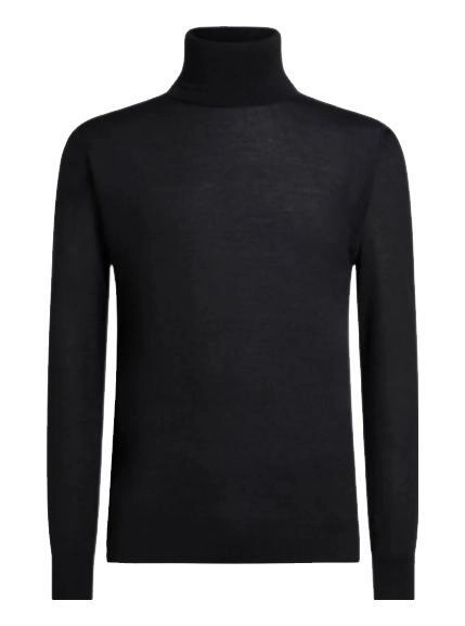 Etro Cashmere Silk Turtleneck Sweater - Black