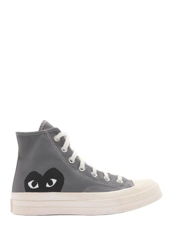 Play Comme Des Garcon Logo High-top Sneakers - Gray
