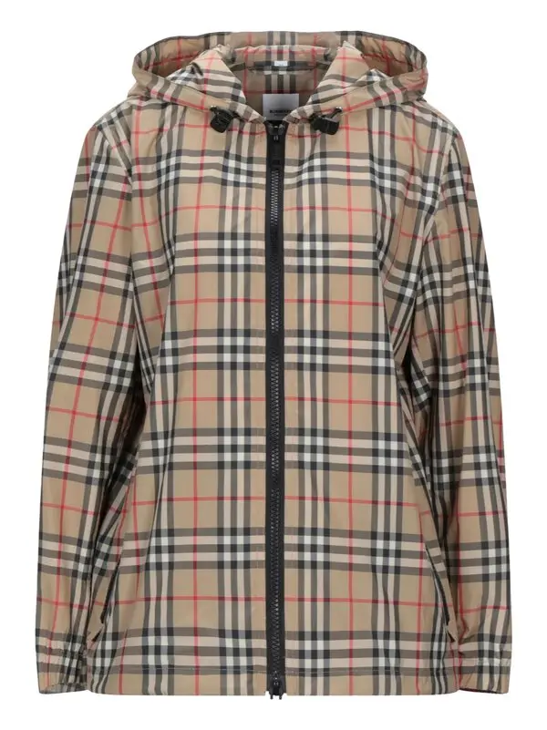 Burberry Printed Casual Jacket - Sand-colored