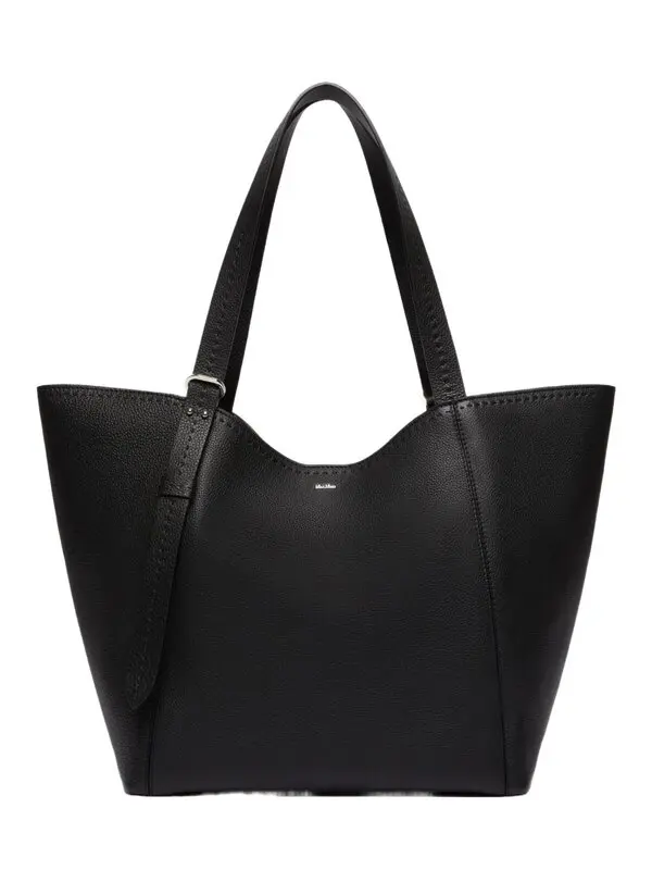 Max Mara Leather Archetipo Handbag - Black