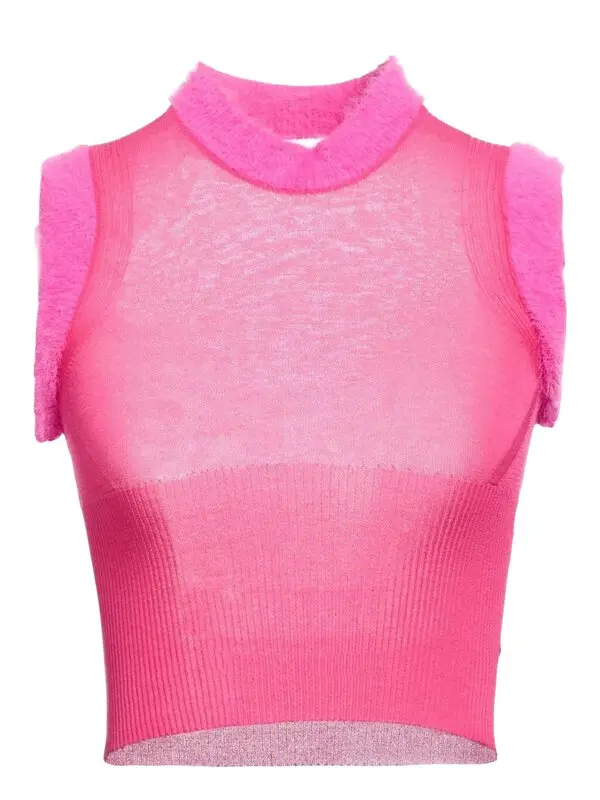 Jacquemus Sleeveless Crewneck Knit Top - No