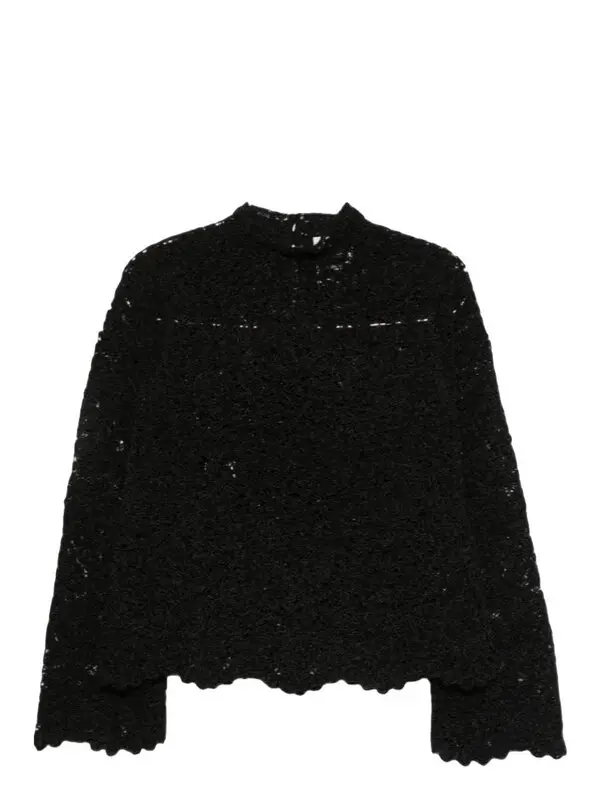 SEMICOUTURE Geneva Knitted Top - Black