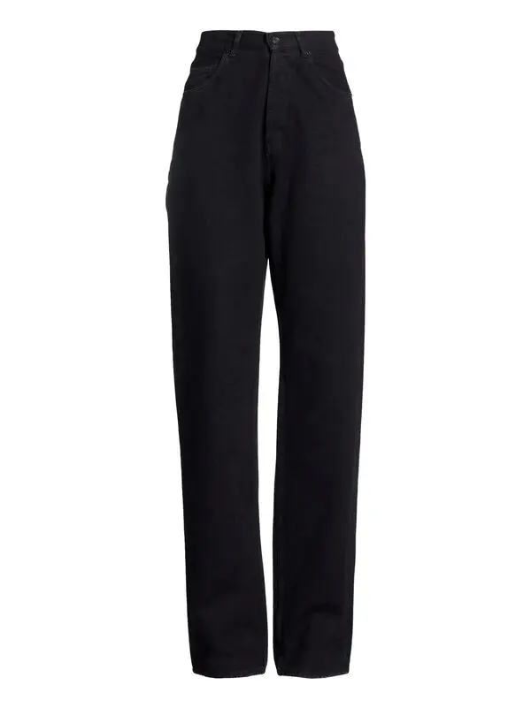 Saint Laurent Straight-leg Denim Trousers - Black