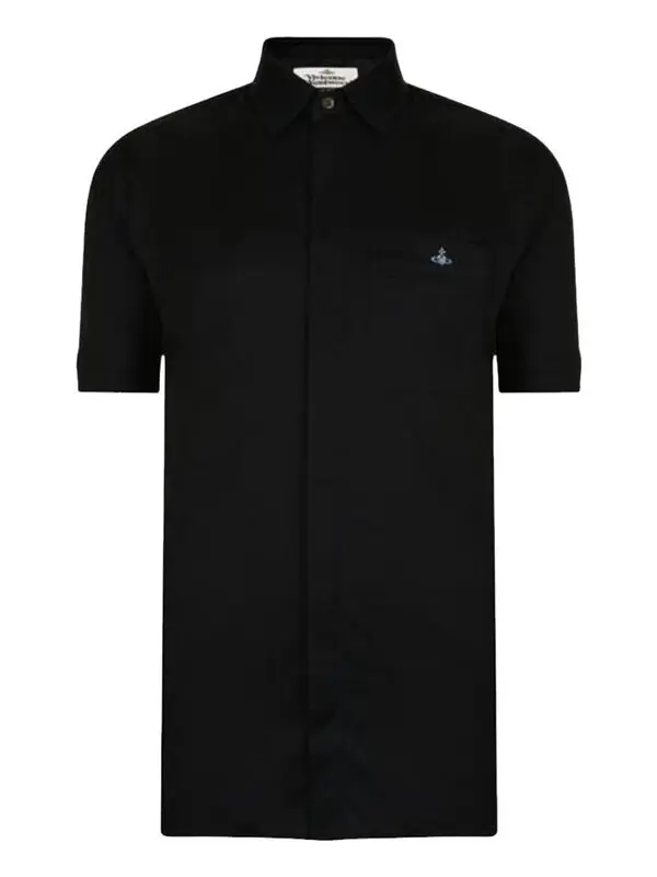 VIVIENNE WESTWOOD Logo Short-sleeved Shirt - Black