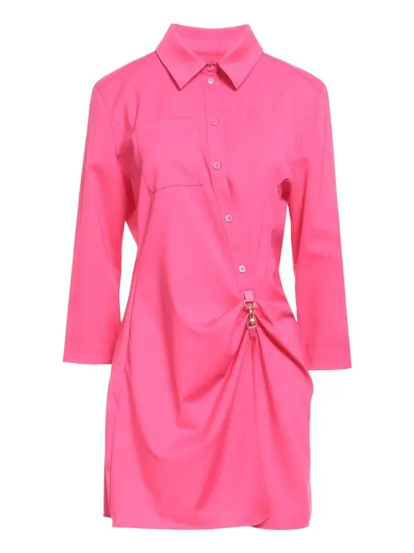 Jacquemus Solid-colored Top With Button Placket - Pink