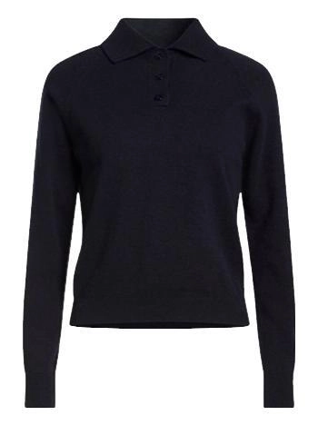 MAISON MARGIELA Wool Knitted Polo Sweater - Blue