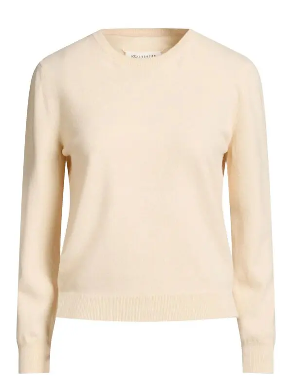 MAISON MARGIELA Solid-color Wool Knitwear - Ivory