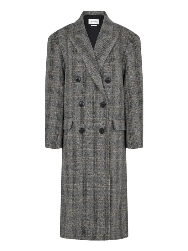 Isabel Marant Étoile Double-breasted Long Coat - Gray