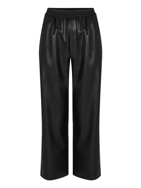 Nanushka Logo Casual Pants - Black