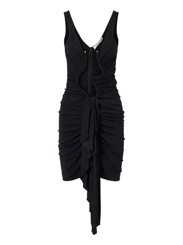 Christopher Esber Sleeveless Ruched Dress - Black