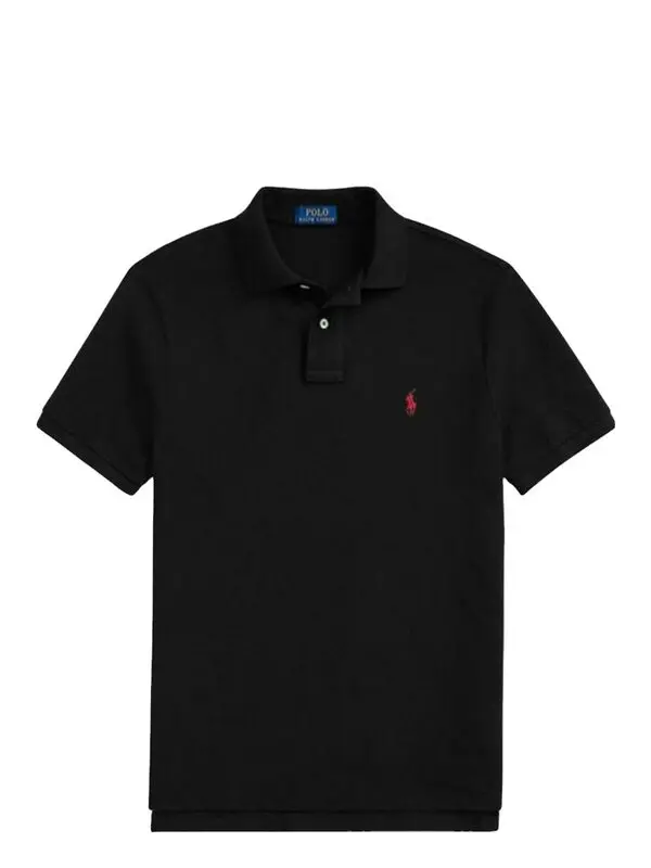 Polo Ralph Lauren Logo Short-sleeved Polo Shirt - Black