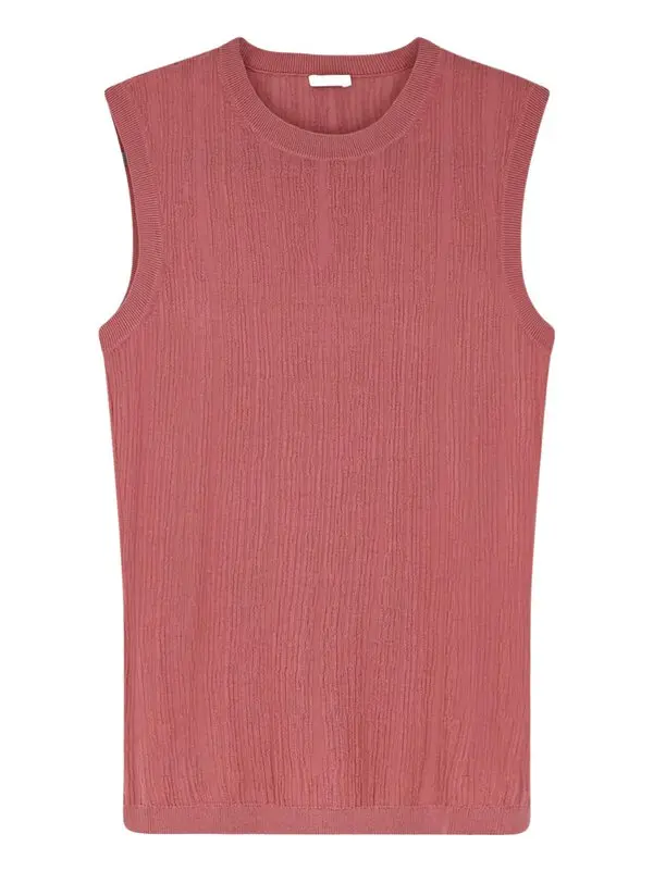 JOSEPH Crinkled Sleeveless Top - Pink