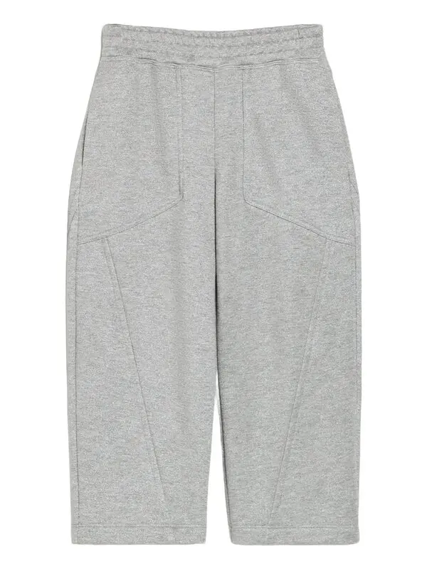 Brunello Cucinelli Sparkling Cotton French Terry Track Trousers - Silver