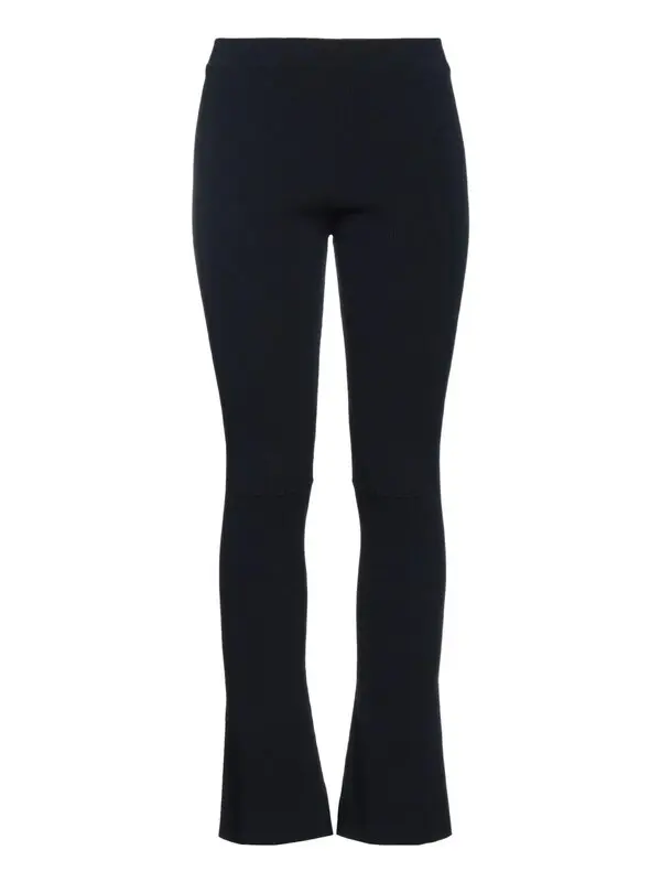 Jacquemus Ribbed Knit Flare Trousers - Blue