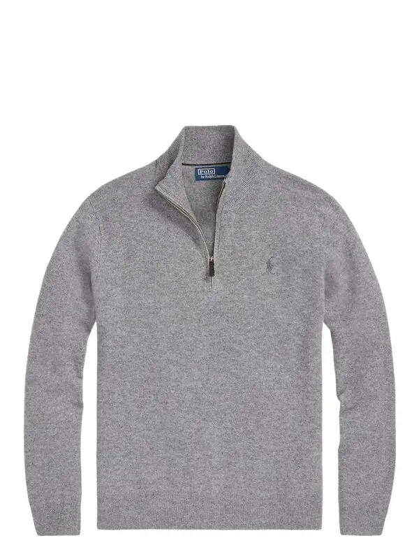 Polo Ralph Lauren Quarter Zip Sweater - Fawngrey