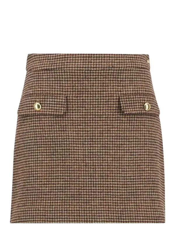 Barbour Sophia Mini Wool Skirt - Multi Check