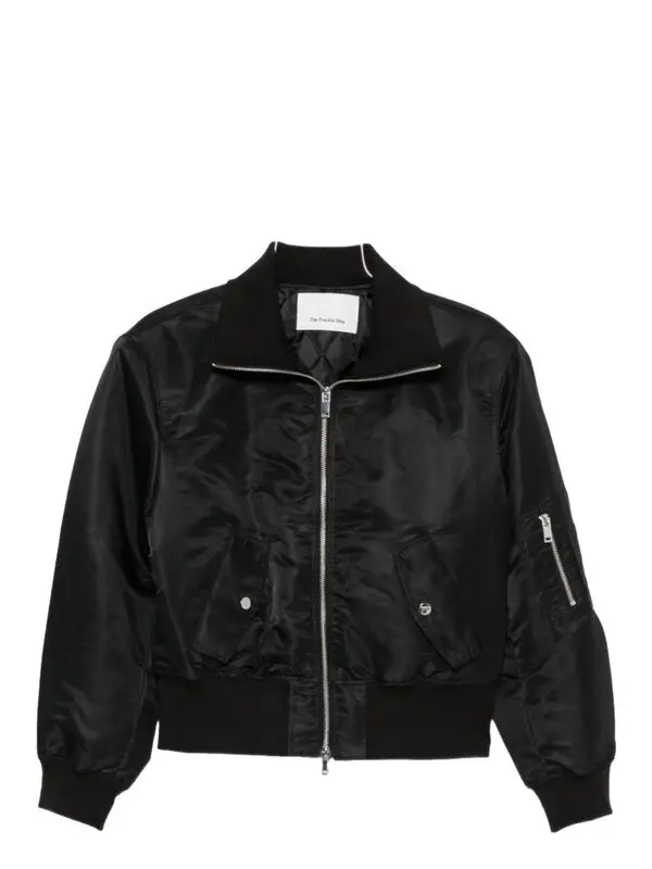 THE FRANKIE SHOP Zip-up Bomber Jacket - Black