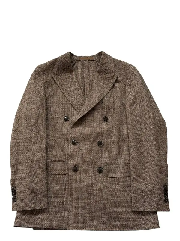 Hugo Boss Double-breasted Blazer - Brown