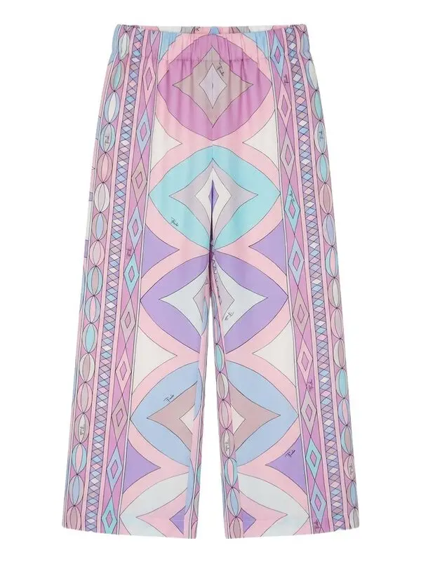 Emilio Pucci Elastic Waist Printed Casual Pants - No