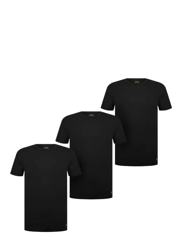 Polo Ralph Lauren Three-pack Crew Neck T-shirts - Black