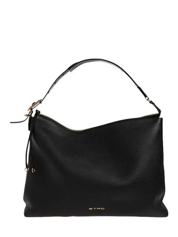 Etro Logo Shoulder Bag - Black
