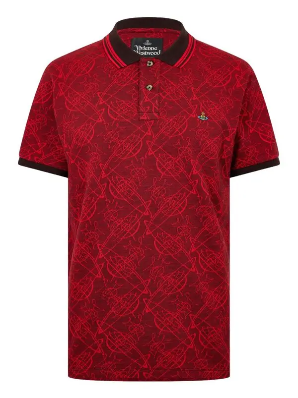 VIVIENNE WESTWOOD Viv Graffiti Polo Sn62 - Red