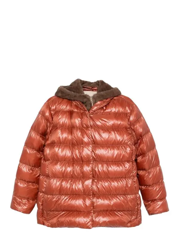 Herno Quilted Hooded Jacket With Faux-fur Trim - No