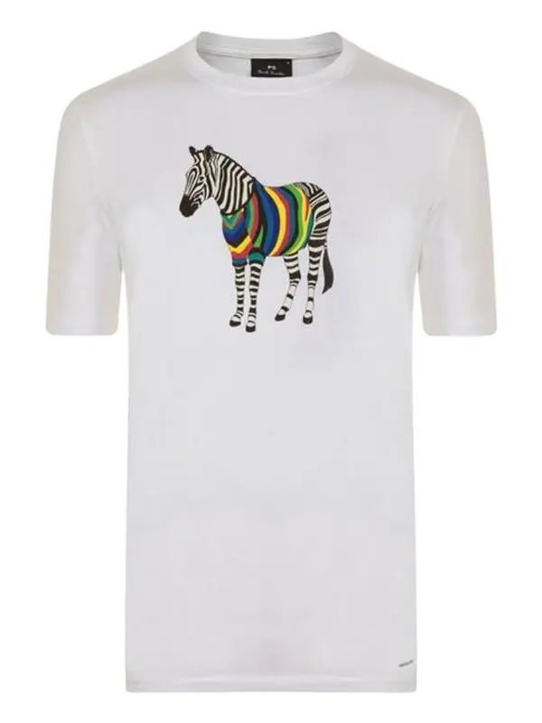 Paul Smith Item O-neck Short-sleeved T-shirt - White