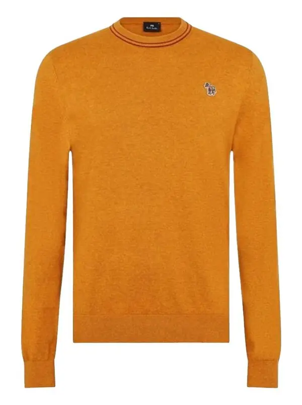 Paul Smith Zebra Logo Crew Neck Sweater - Orange