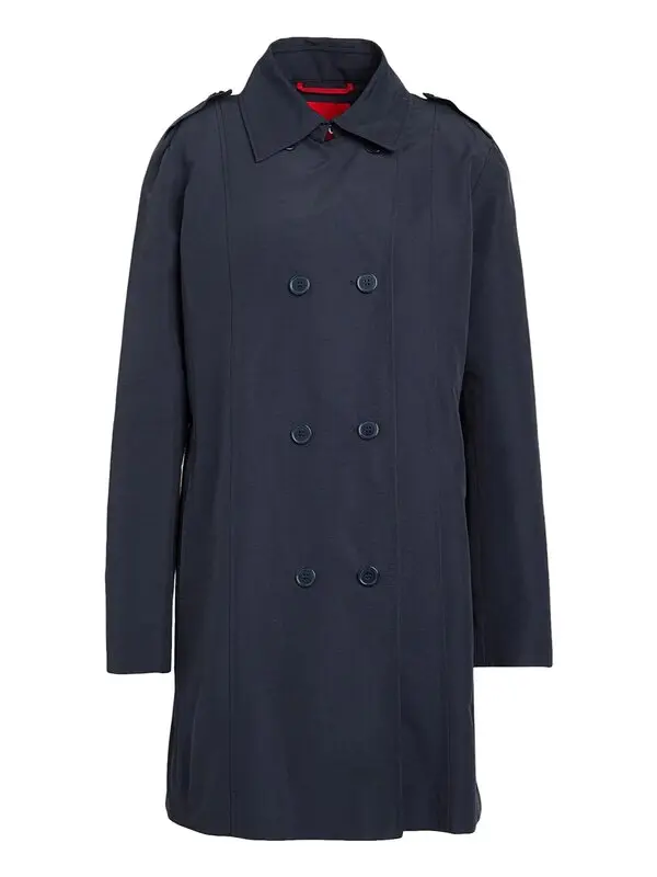 MAXCO. Max&co. Classic Long Trench Coat - Blue