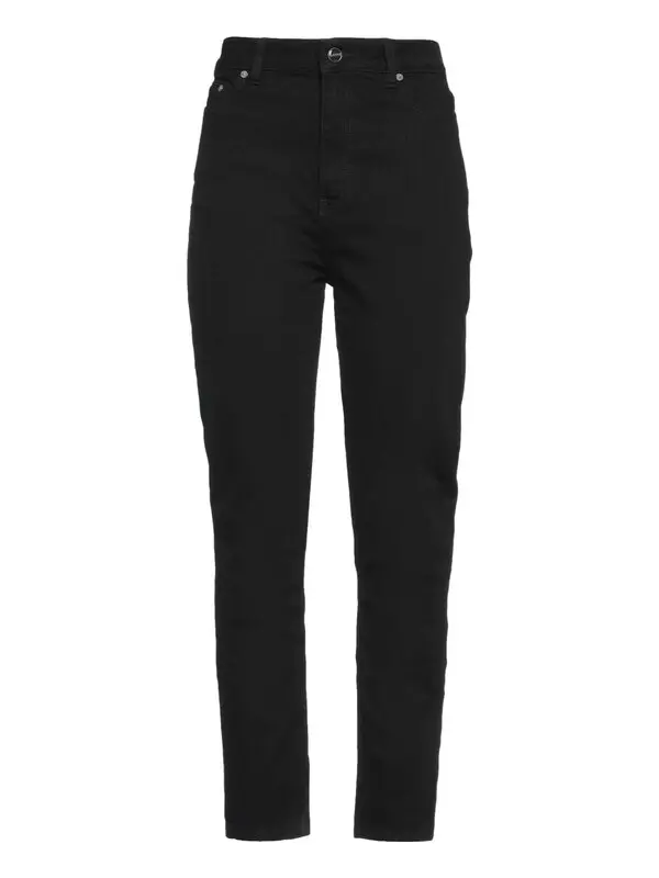GANNI Gabardine Casual Pants - Black
