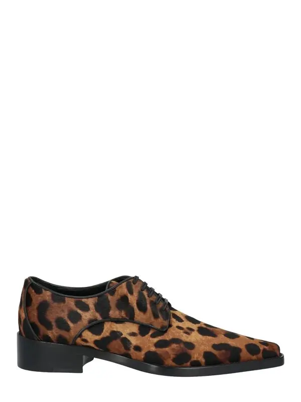 Dolce & Gabbana Leopard Print Lace-up Shoes - No