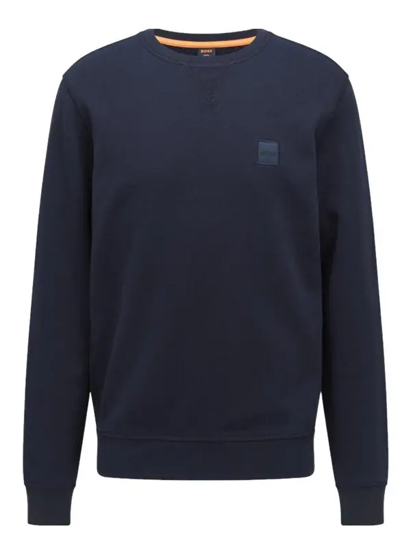 Hugo Boss Logo Crew Neck Sweater - Black
