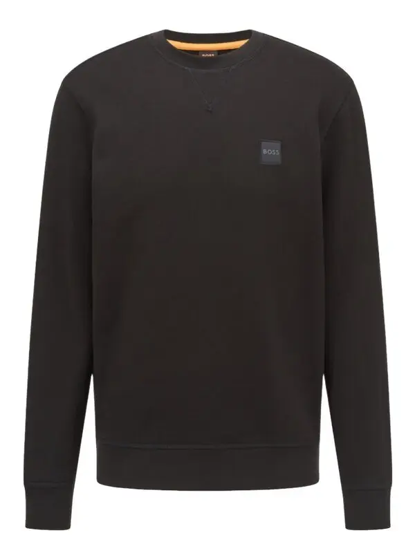Hugo Boss Round Neck Long Sleeve Sweater - Black
