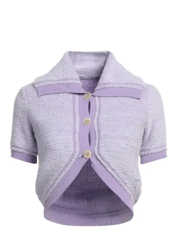 Jacquemus Two-tone Knit V-neck Cardigan - No