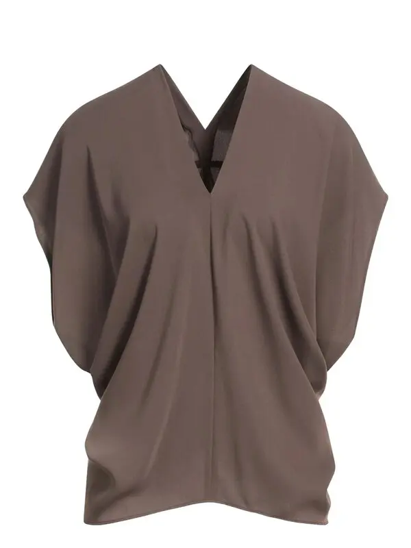 MAISON MARGIELA V-neck Short Sleeve Top - No