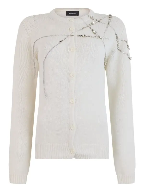 Fabiana Filippi Embellished Button-up Cardigan - No