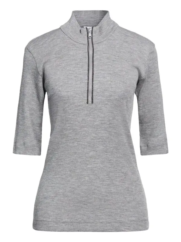 Brunello Cucinelli Wool Knit Top - Gray
