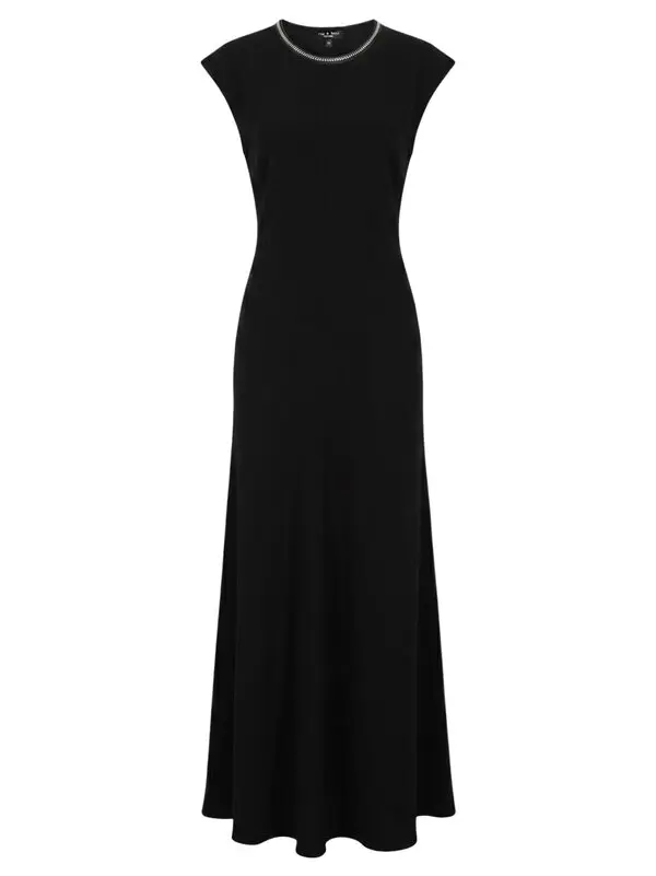 Rag & Bone Sleeveless Flared Maxi Dress - Black