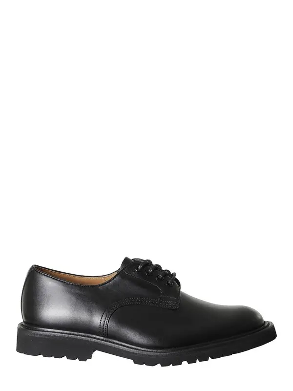 TRICKER'S Daniel Lace-up Leather Derby - Black