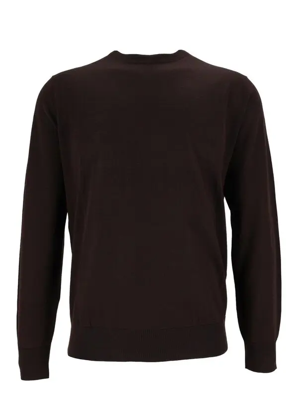 BALLANTYNE Crewneck Ribbed Jumper - Black