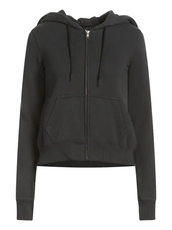 MAISON MARGIELA Zip-up Hooded Track Jacket With Embroidered Logo - Black