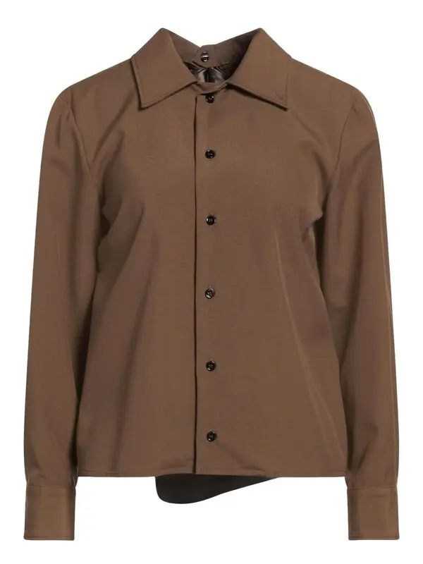 MAISON MARGIELA Long Sleeve Shirt - Brown