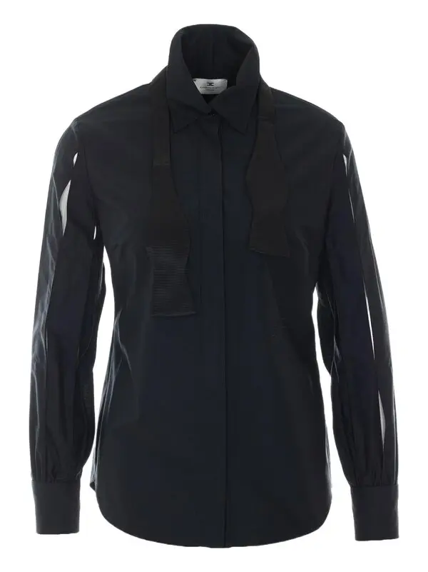 Elisabetta Franchi Bow Detail Long Sleeve Shirt - No