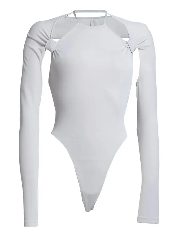 Jacquemus Long-sleeve Turtleneck Bodysuit - Grey