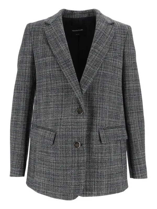 Fabiana Filippi Checked Single-breasted Blazer - No