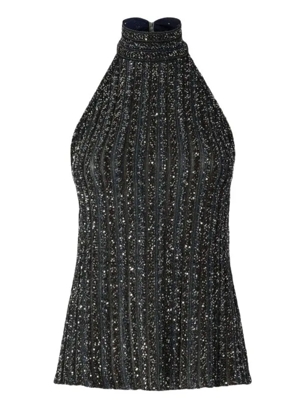 Missoni Sequin Embellished Halterneck Top - Multi