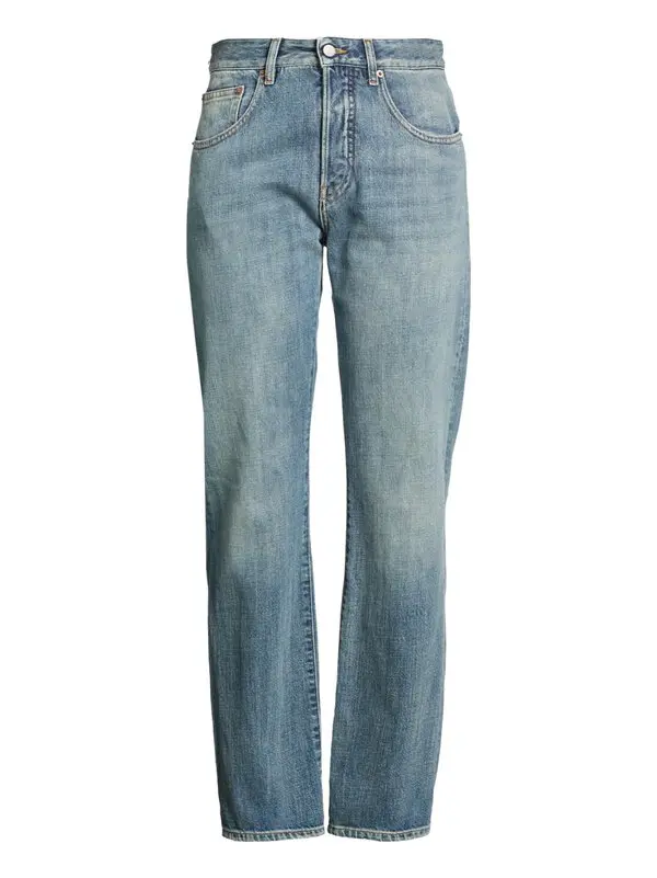 MAISON MARGIELA Loose Fit Straight Leg Jeans Medium Wash - Blue