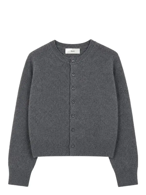 DUNST Long-sleeved Cardigan - Grey