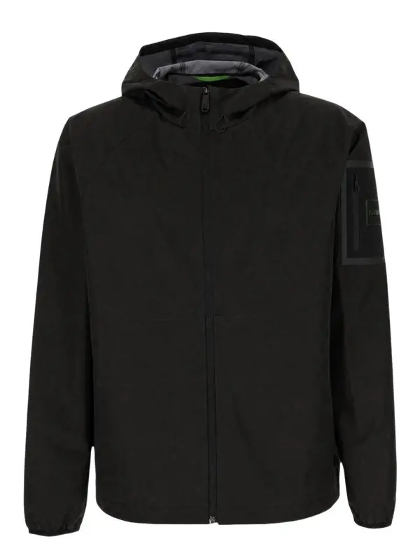 Hugo Boss Zip-up Hooded Casual Jacket - Black